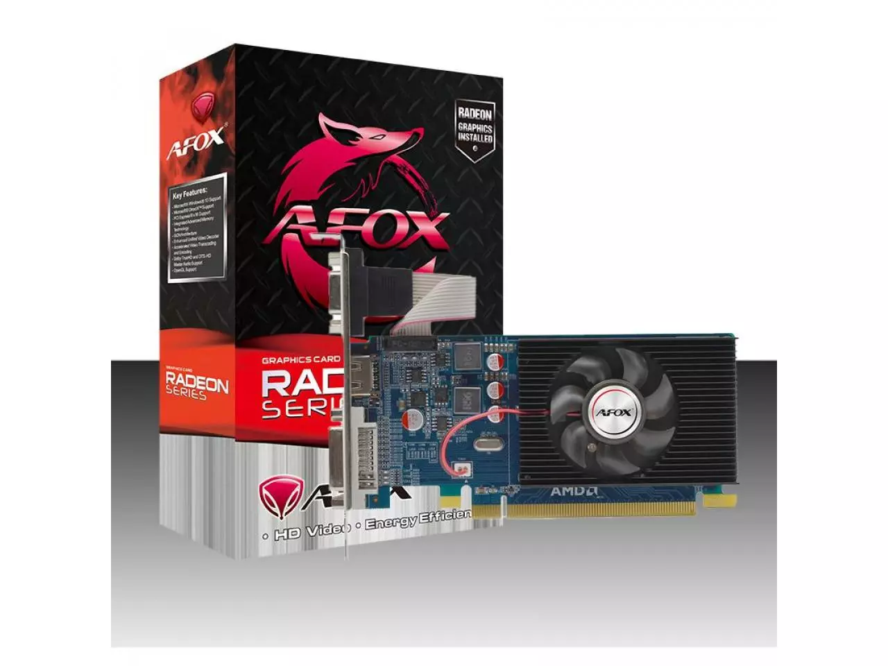 Placa de Vídeo AFOX Radeon R5 230 2GB DDR3 64-bit PCI Express 2.0 x16 ...