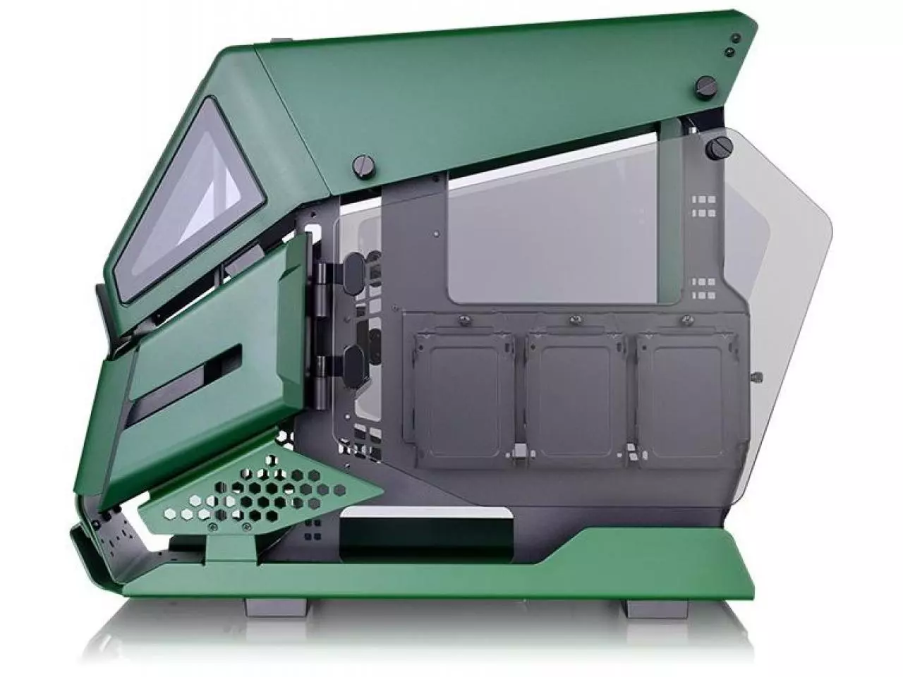 Gabinete Thermaltake AH T200 Racing Green, Laterais em Vidro Temperado ...