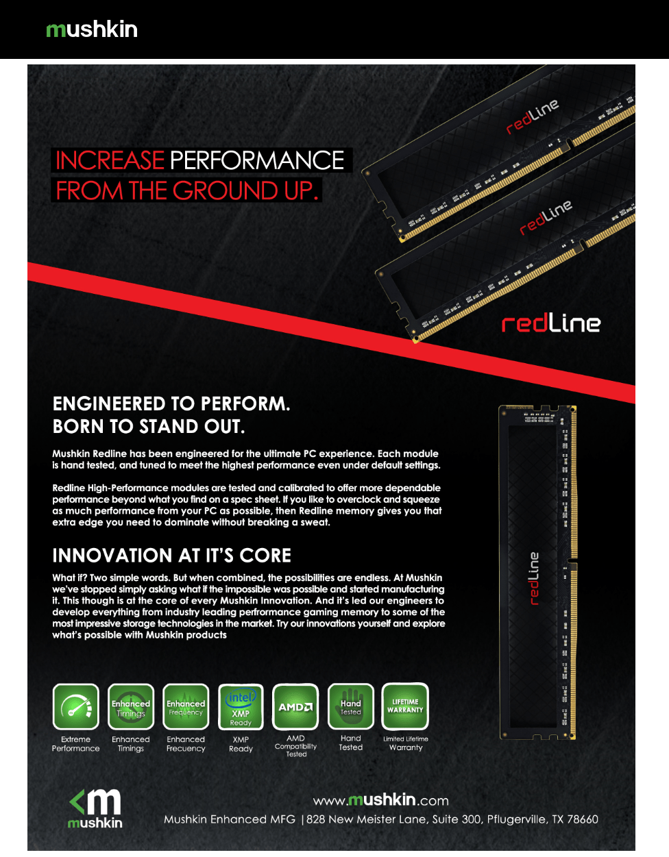 Memória Mushkin Redline 16GB DDR4 3200MHz PC4-25600 — HARDSTORE Informática - Loja de ...